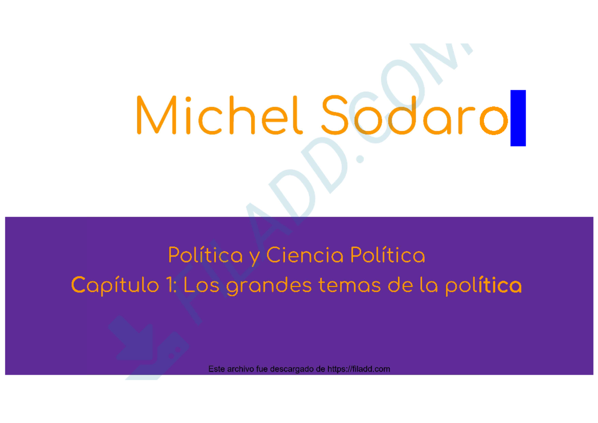 1b Sodaro 2006 - Politica Y Ciencia Politica - Michel Sodaro Política y ...