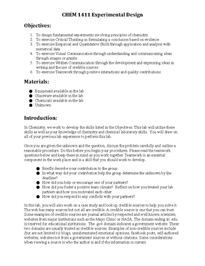 Chem 1411 Molecular Models Lab - Molecular Models Lab Report Sheet Part ...