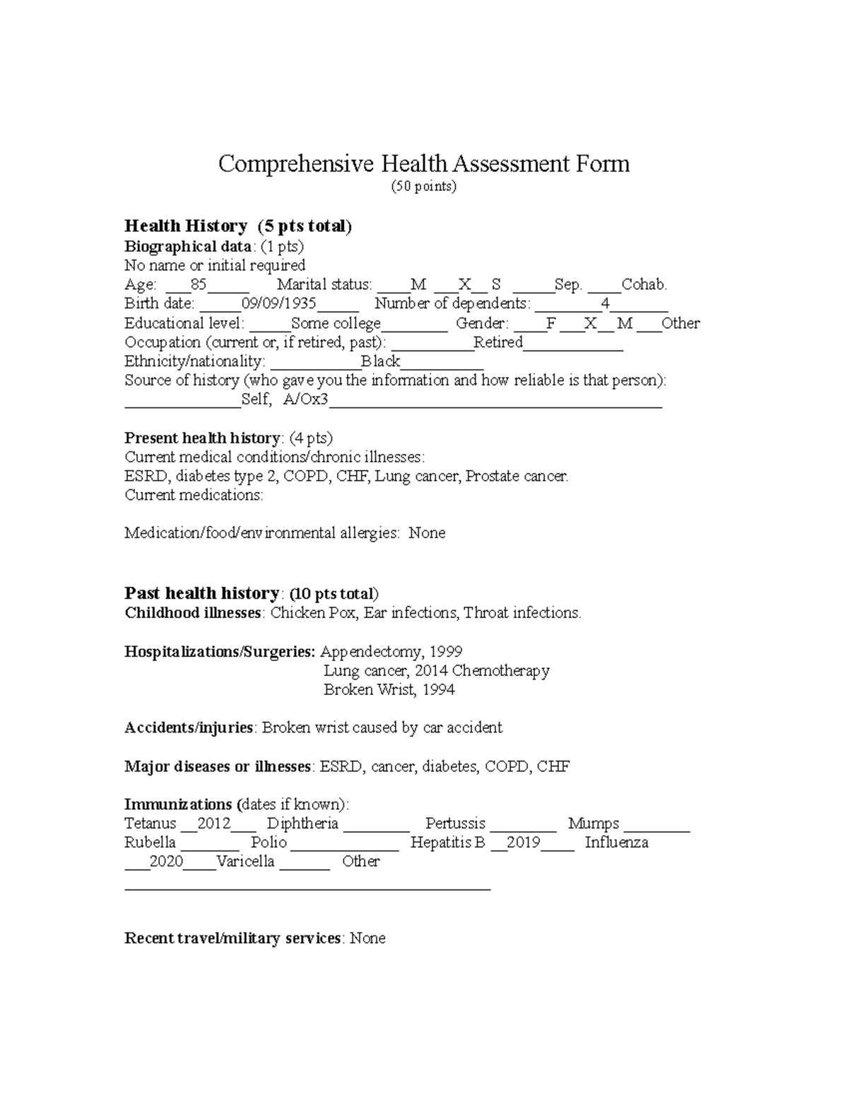 Jwusik compassess 04102023 - Comprehensive Health Assessment Form (50 ...