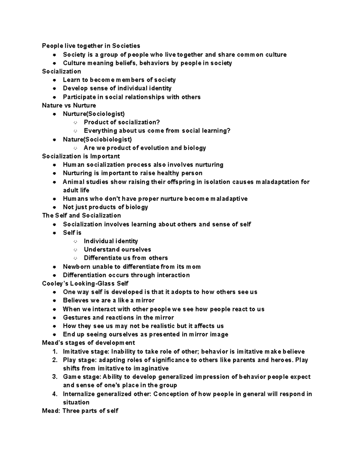 SOC 103 Socialization - People live together in Societies Society is a ...