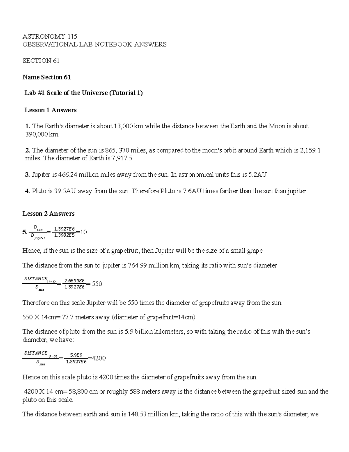 Astronomy 115 Lab Notebook 2021-2022 (1) - ASTRONOMY 115 OBSERVATIONAL ...