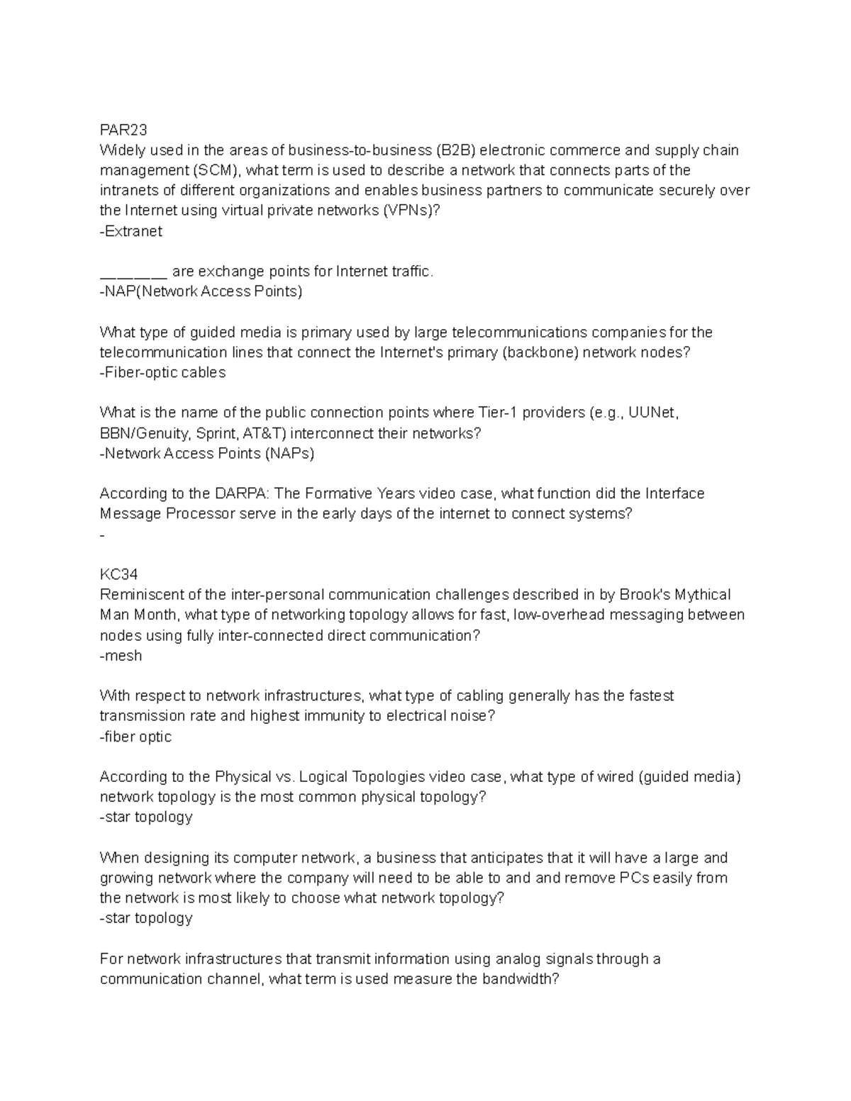 Cheat Sheet for CCR3 - MIS 111 - Computers and Internetwork Society ...