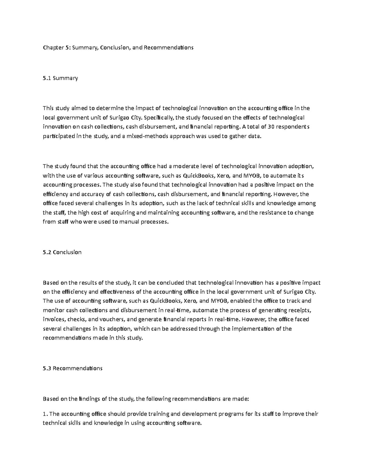Chapter 5 Summ-WPS Office - Chapter 5: Summary, Conclusion, and ...