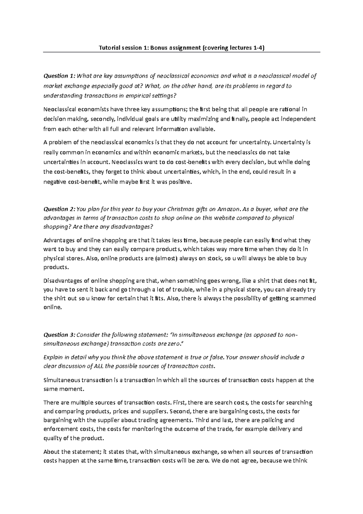 Tutorial Session 1 Bonus Assignment - Tutorial session 1: Bonus ...