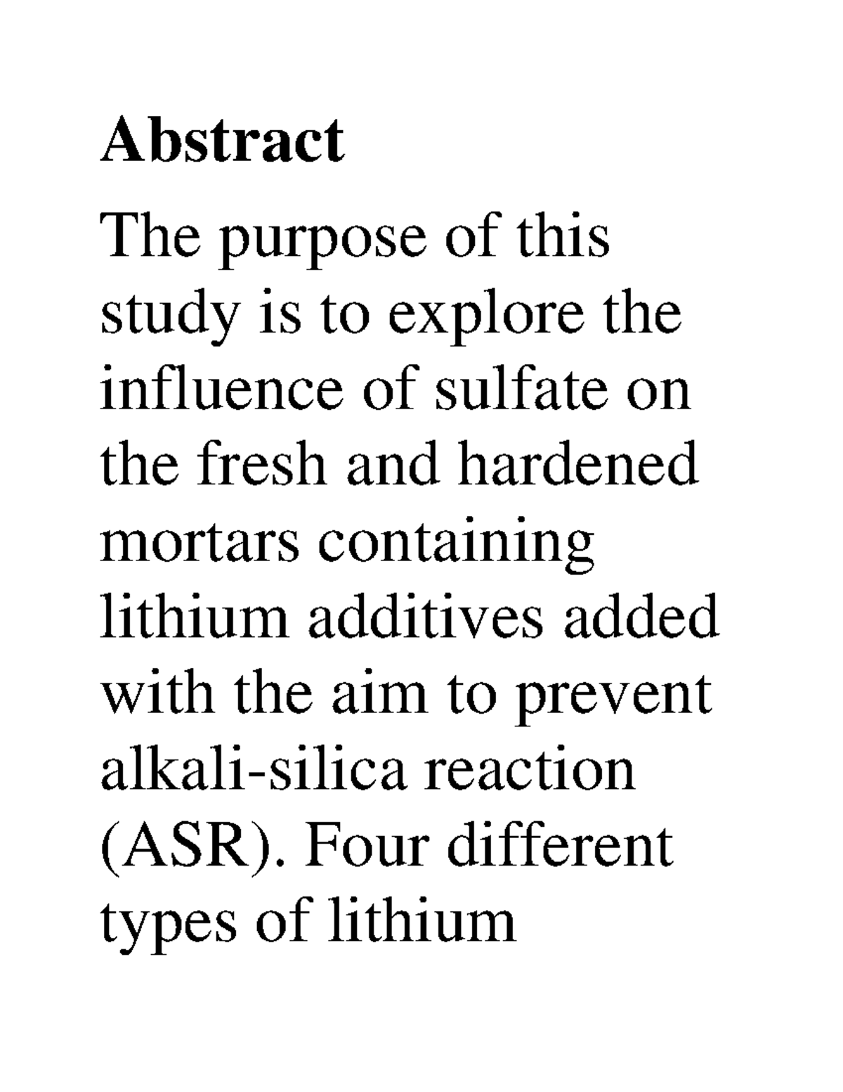 Abstract - Abstract The purpose of this study is to explore the ...