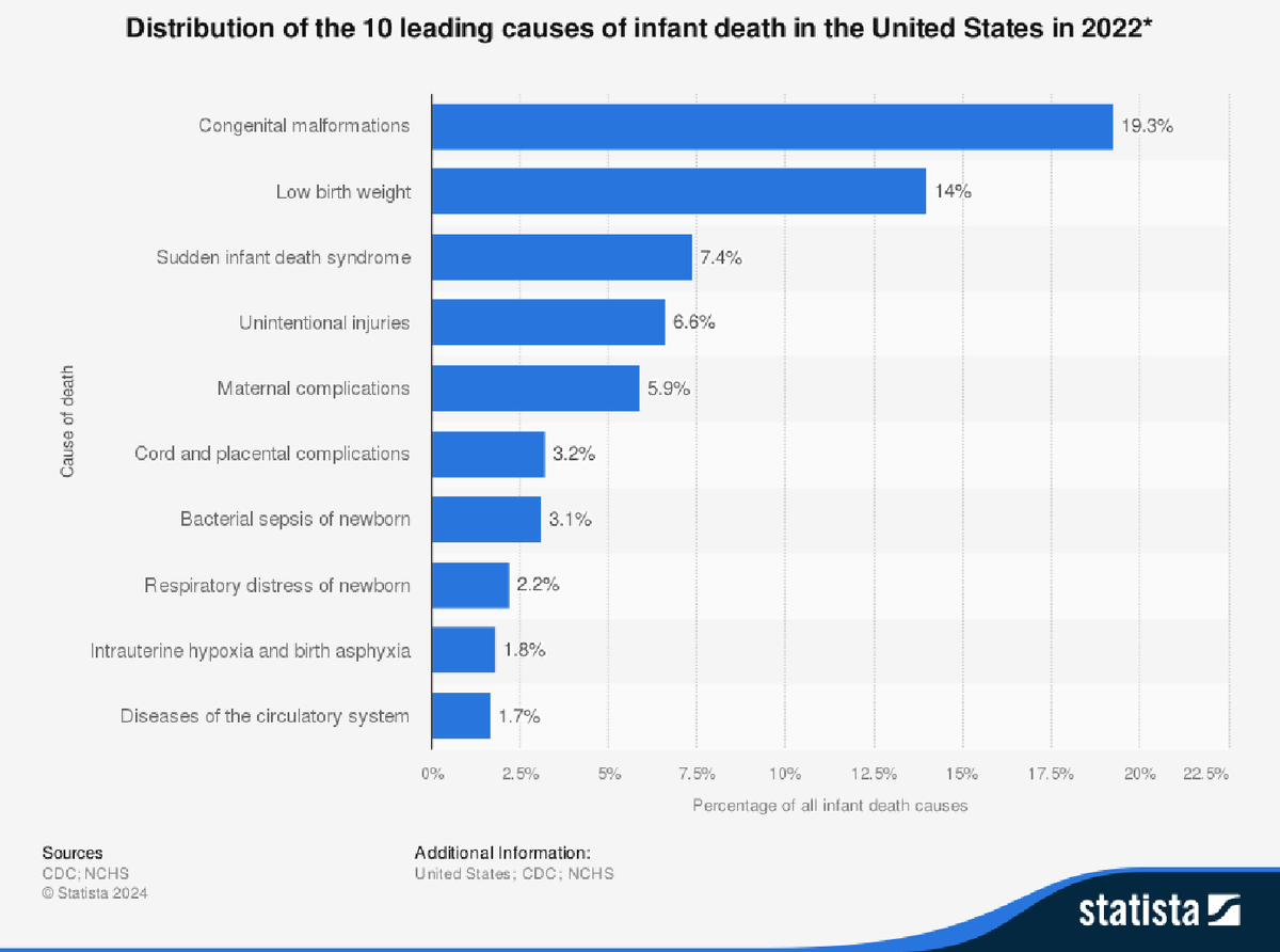 Statistic id946675 leading-causes-of-infant-death-in-the-united-states ...