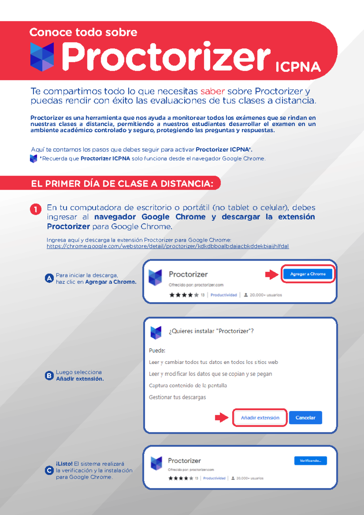 Conoce todo sobre Proctorizer - ¡Listo! El sistema realizará la verificación y la instalación ...