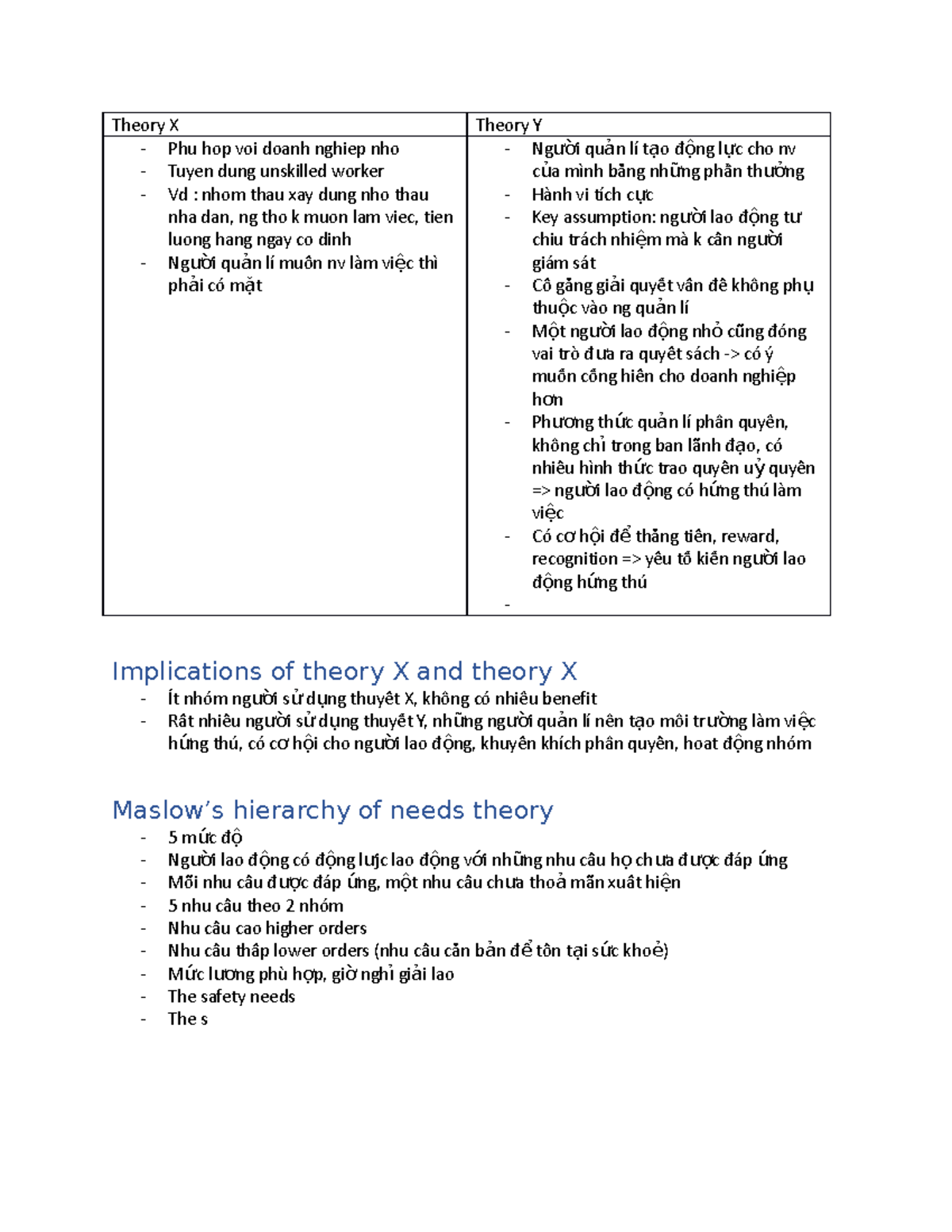 Theory X and Theory Y - Theory X Theory Y - Phu hop voi doanh nghiep ...
