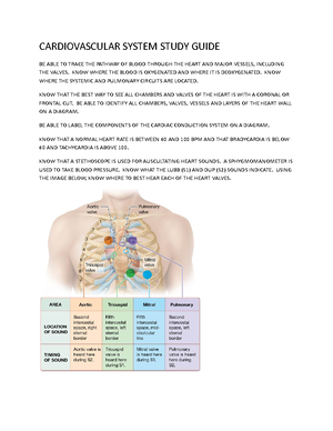 UNIT 1 review - BIO 169 Heart Cardiovascular System - Endocrine system+nervous system→ control ...