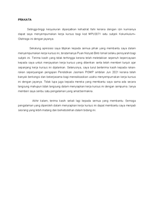 MPU3123 Refleksi - INSTITUT PENDIDIKAN GURU KAMPUS PERLIS JALAN BEHOR ...