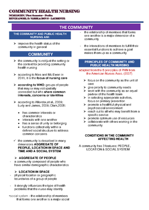 Midterm CHN - djen - 7 Community Health Assessment Tools Act of getting ...