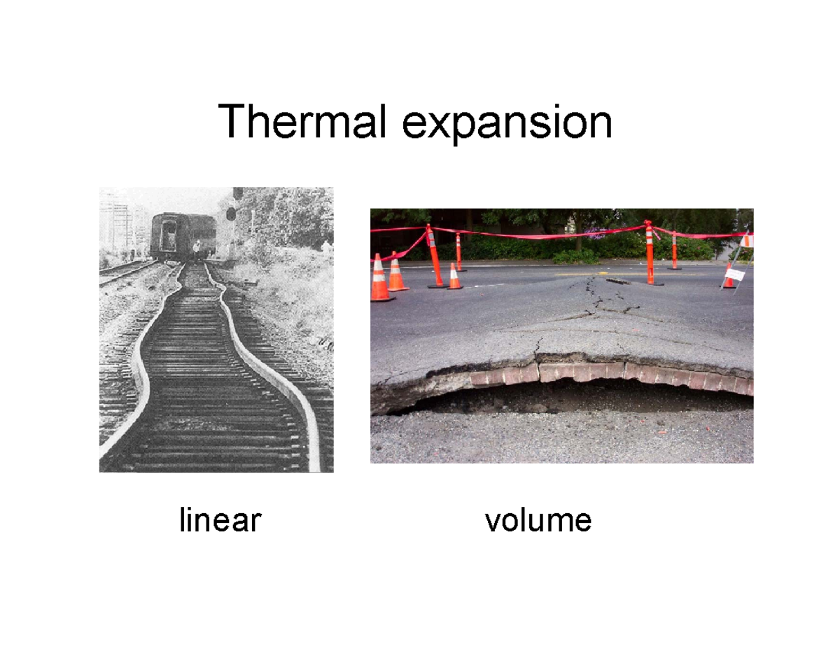 32 Volume thermal expansion - Thermal expansion linear volume 3 0 0 L V ...