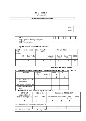 FORM GSTR-1 - Notes - FORM GSTR- 1 [See rule (59(1)] Details of outward ...