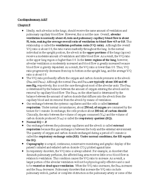 Cardiopulmonary-A P-Chapter-2 - Cardiopulmonary A&P Chapter 2 ...