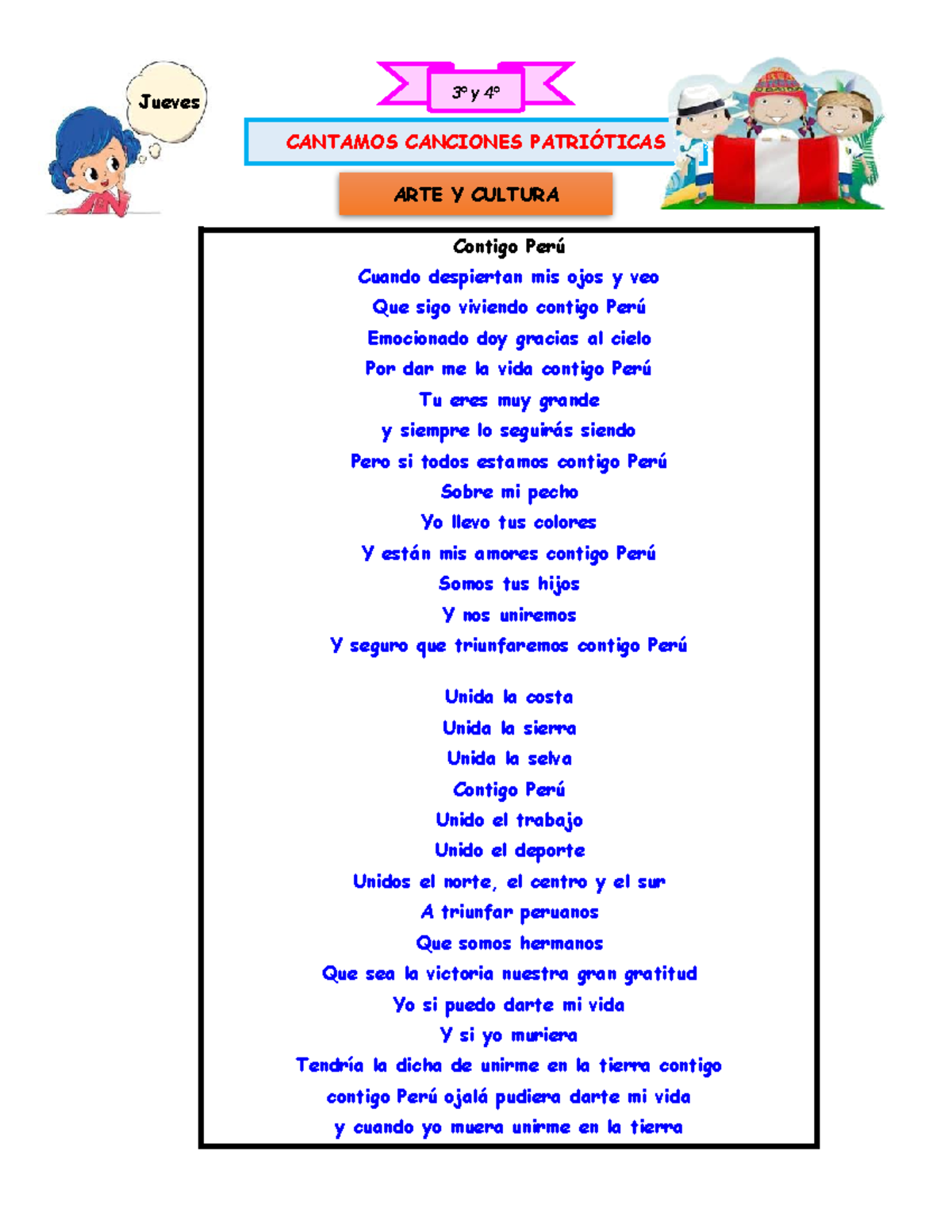 Canciones a la Patria, para que los estudiantes revaloren su sentir ...