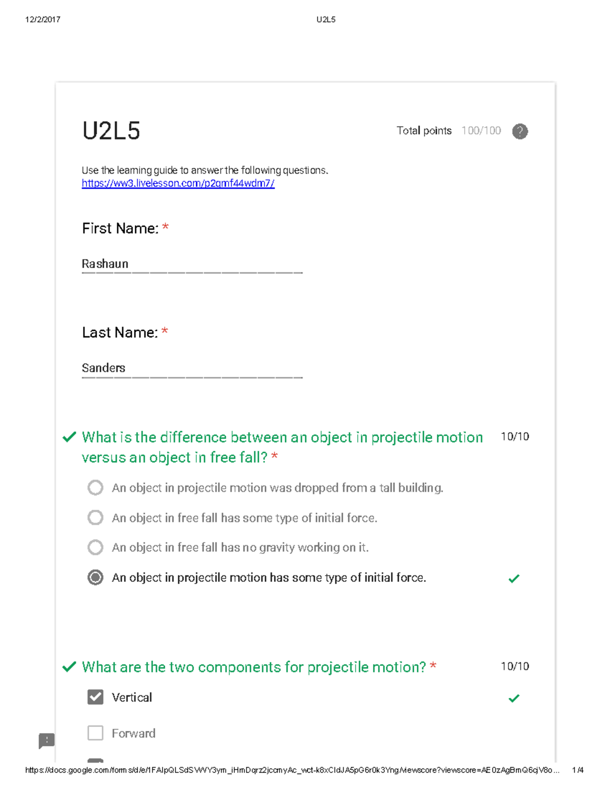 U2L5 Learning Guide - Chisholm - U2L5 Total points 100/ Use the ...