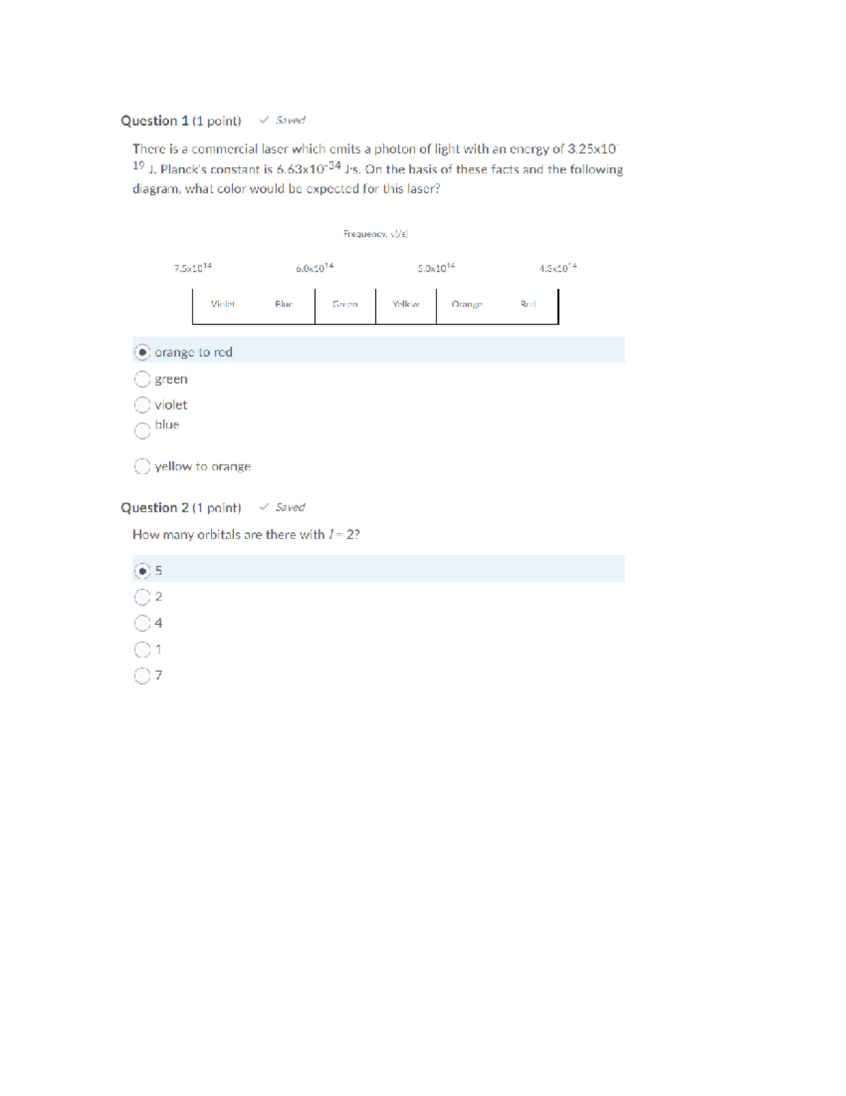 Quiz 1-Atomic and molecular structure - CHEM 1040 - U of G - Studocu