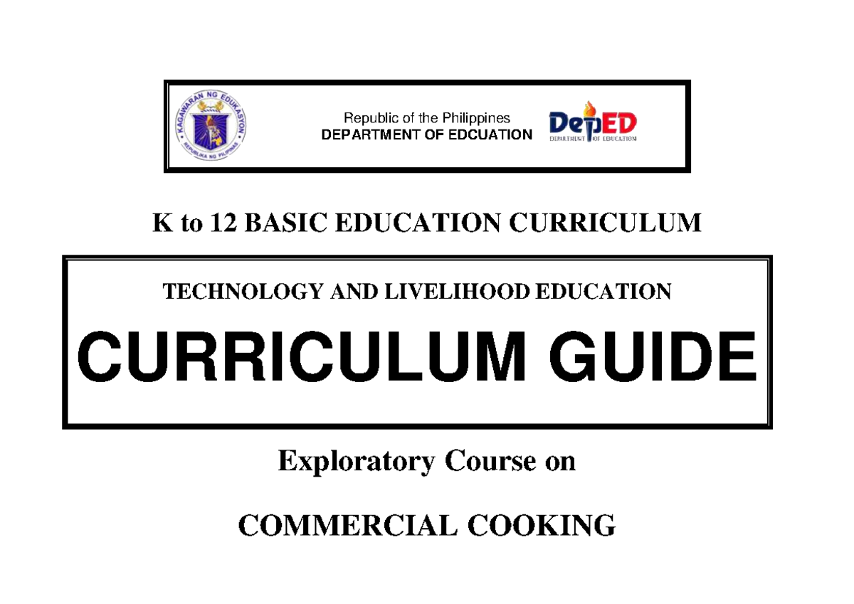 K to 12 CG Commercial Cooking ( Final) - K to 12 BASIC EDUCATION ...