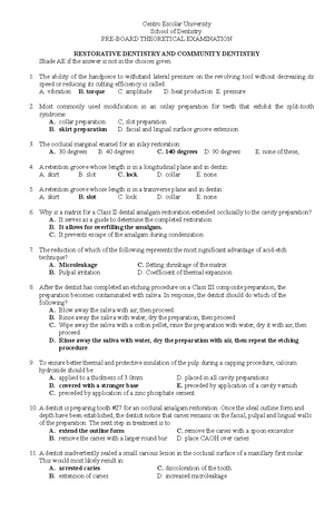 Facial embrasure form of a class IV composite - Centro Escolar ...