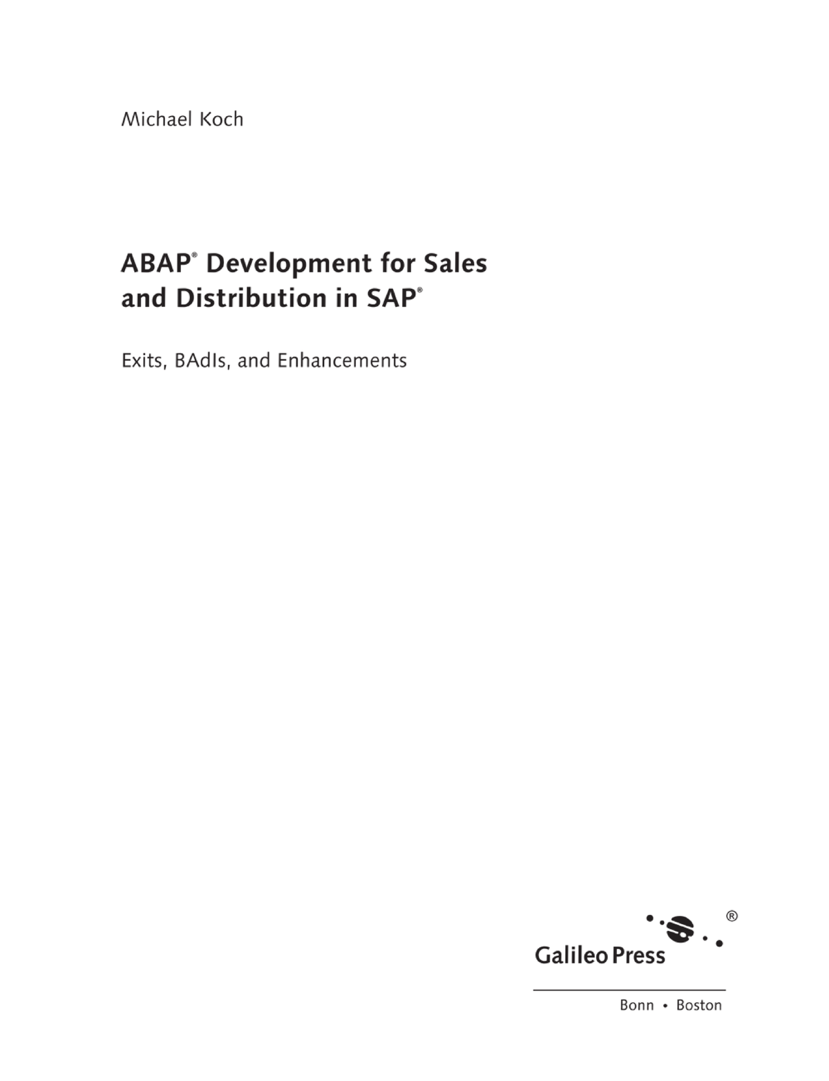 ABAP Development for Sales and Distribution in SAP - advanced ...