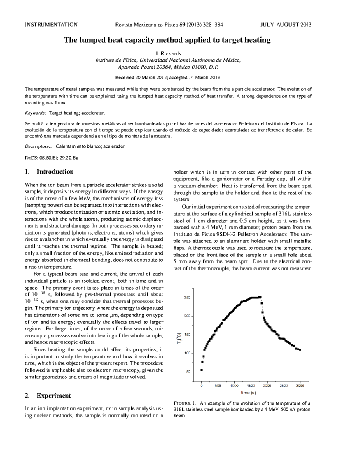 Lumped capacity model extra bijlage - INSTRUMENTATION Revista Mexicana ...