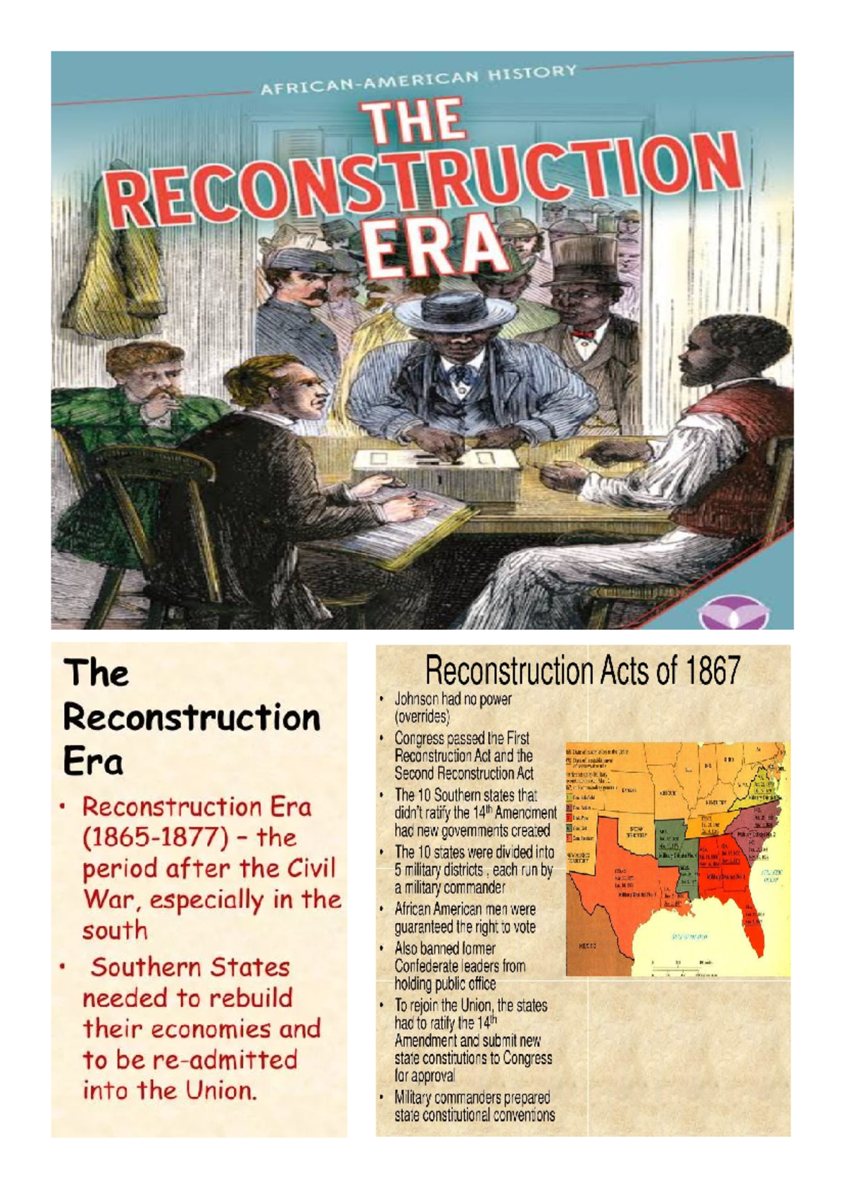 Social groups and reconstruction - INC RECONSTRUCTION E R A The ...