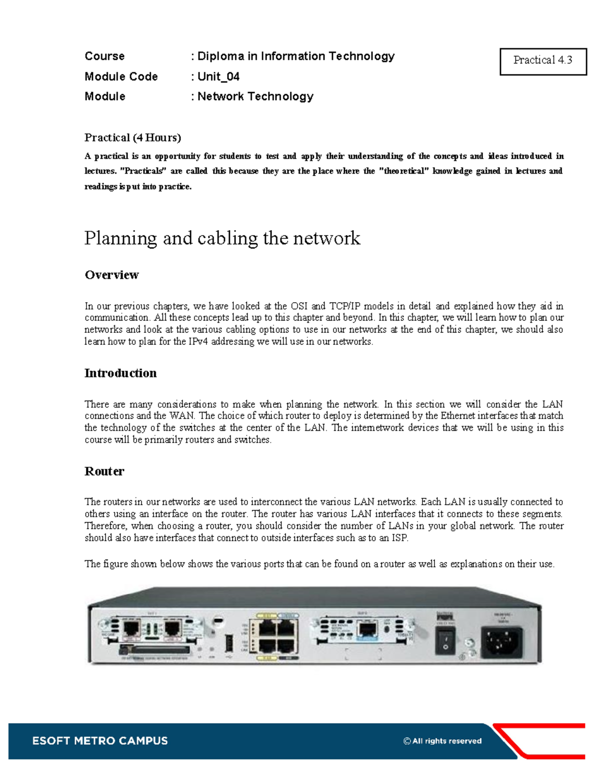 4466-1687322080311-Practical 4.3 0000 - Course : Diploma in Information Technology Module Code ...