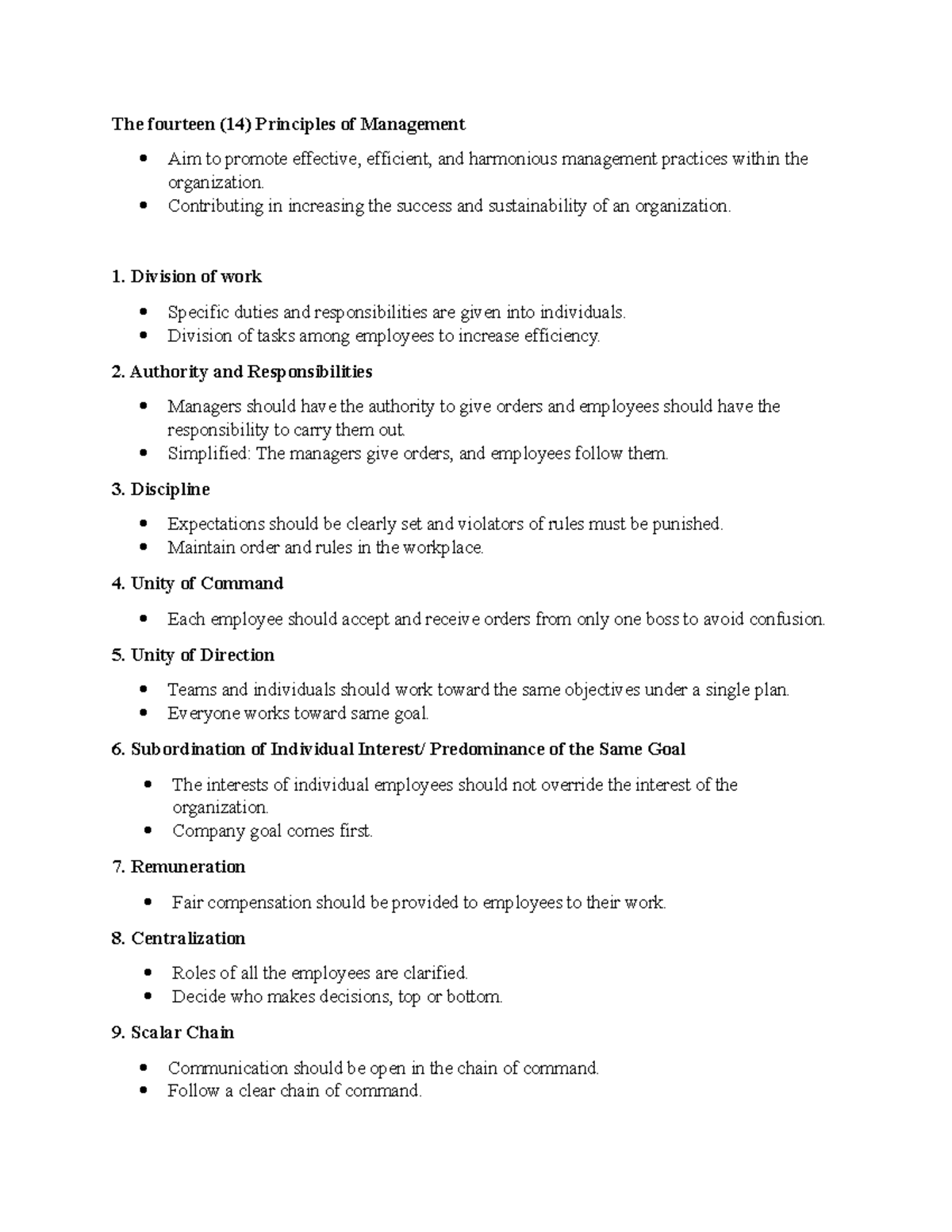 14Principle of Management (R) - The fourteen (14) Principles of ...