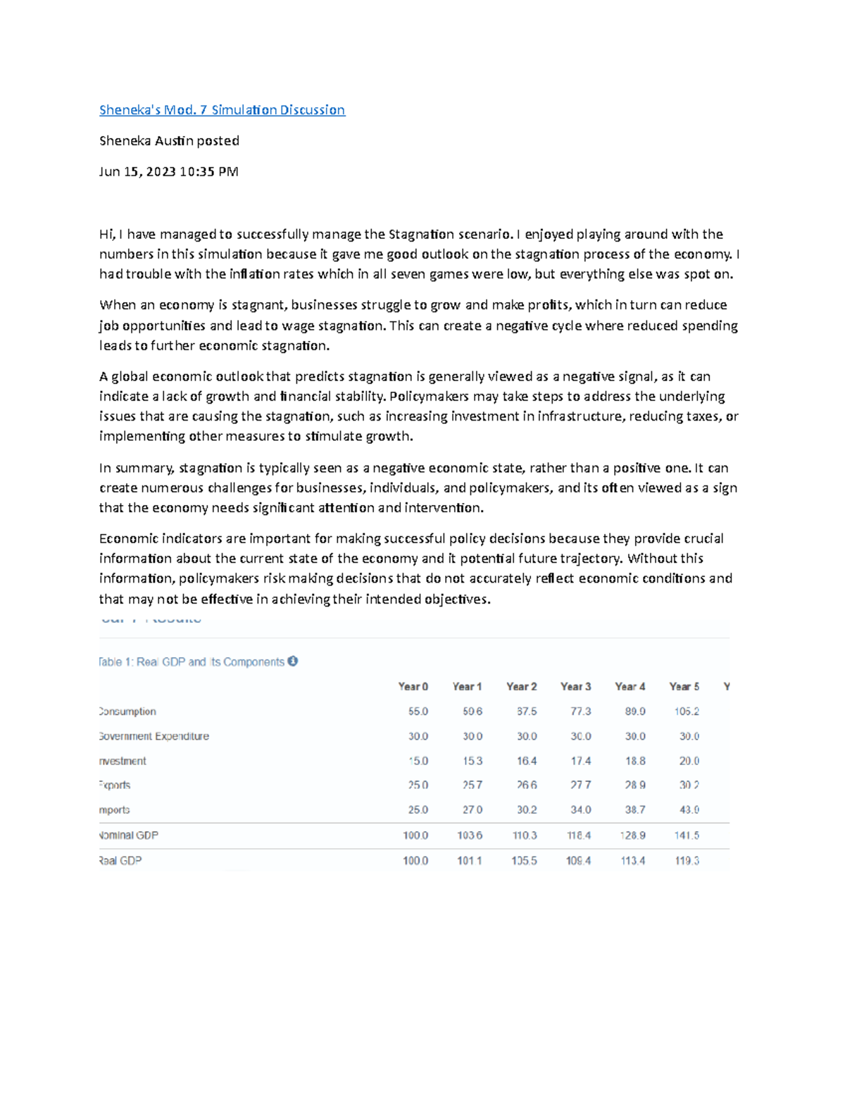 Module 7 simulation eco land discussion - Sheneka's Mod. 7 Simulation ...