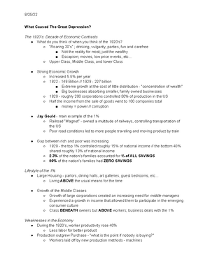 Essay Responses - For Great Depression Test - When discussing the Okies ...
