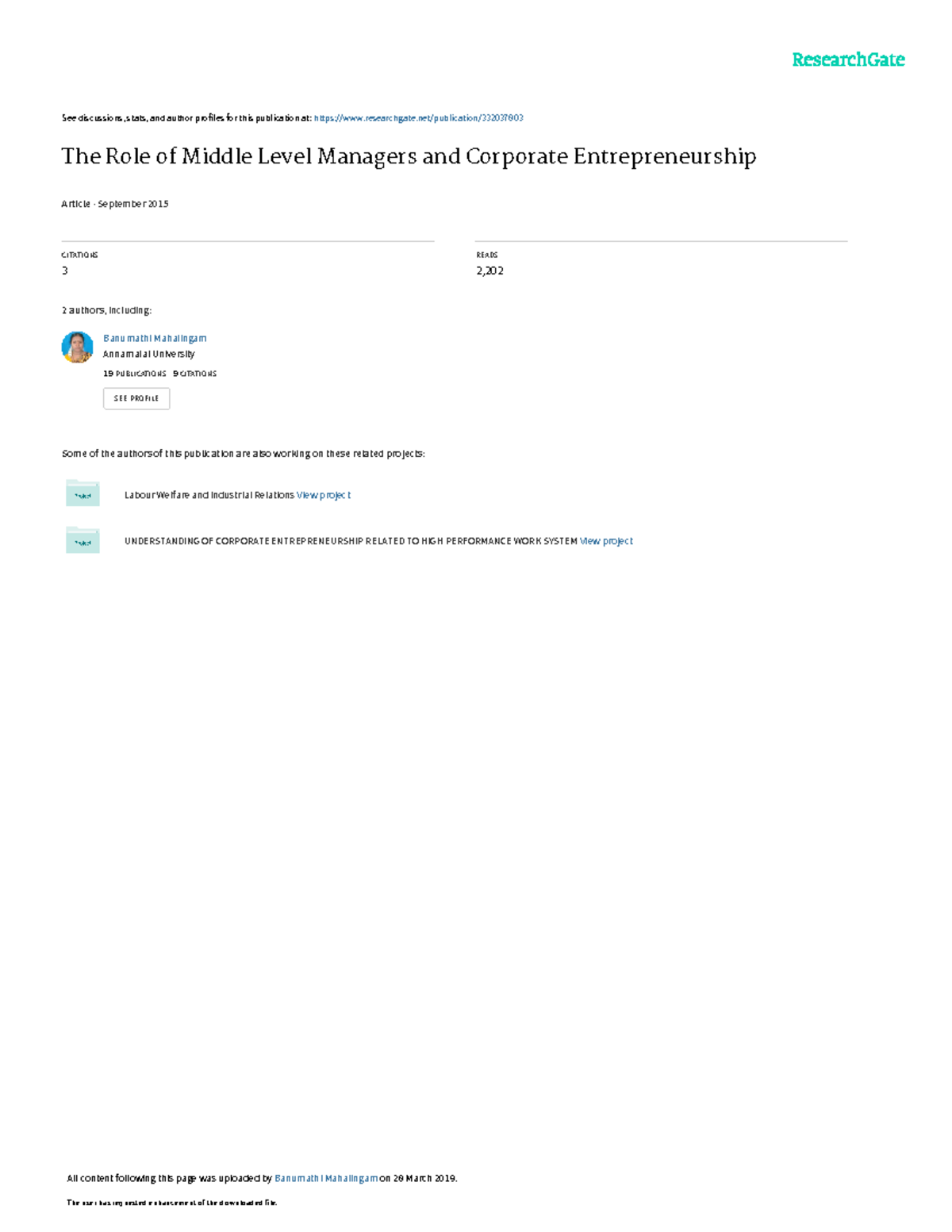 Middle level managers - Course notes - See discussions, stats, and ...