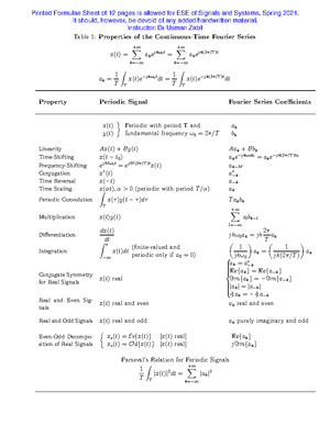 EE-232 Lab Manual Signals and Systems Word - 4 PRACTICAL WORK BOOK For ...