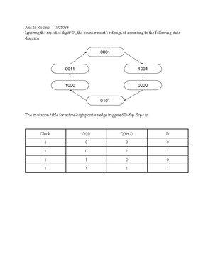 Assignment 1 Solution Digital Electronics - 0 q O 5 ㈀⤀0㈀Ⰰ) i✀琀, X = Ol ...