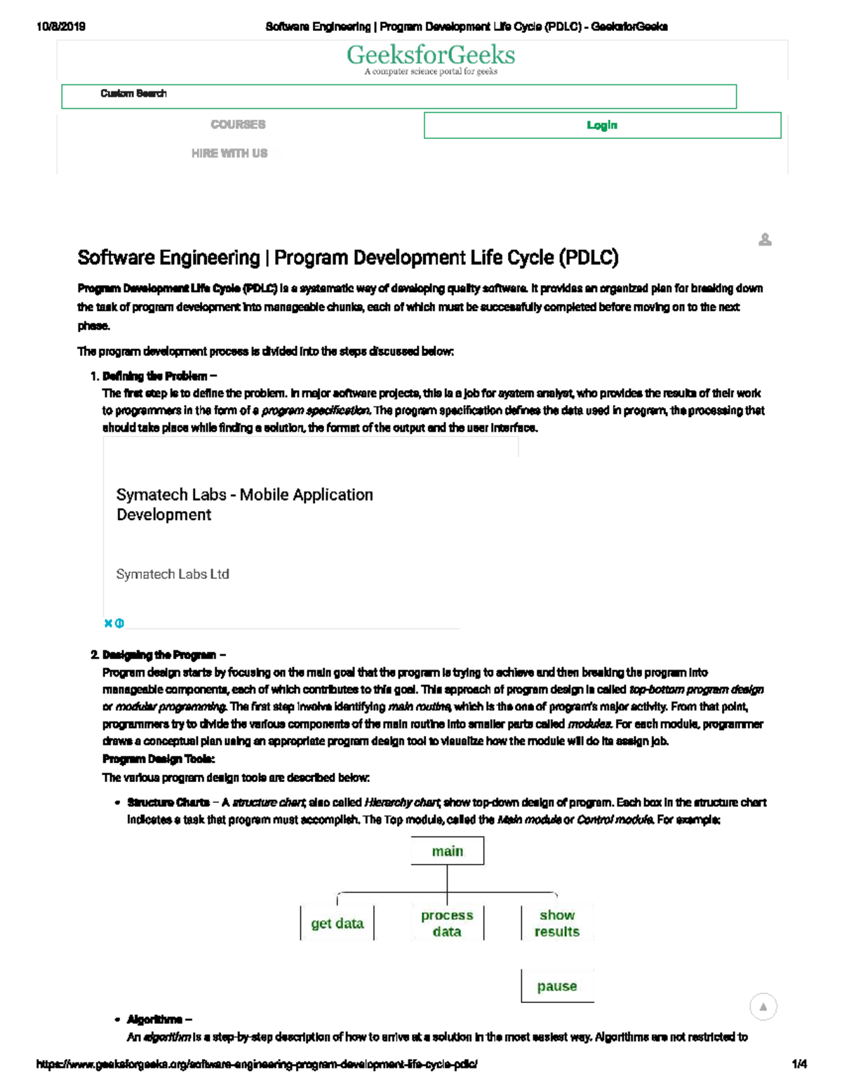 Progamming cycle - the notes are for c prog - Statistics & Programming ...