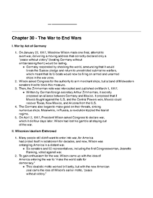 Chapter 2 Outline - Summary History Of The United States To 1876 ...