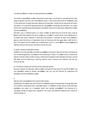 Tutorial 11 for Microeconomics - 1 MCD2020 Microeconomics Tutorial 11 ...