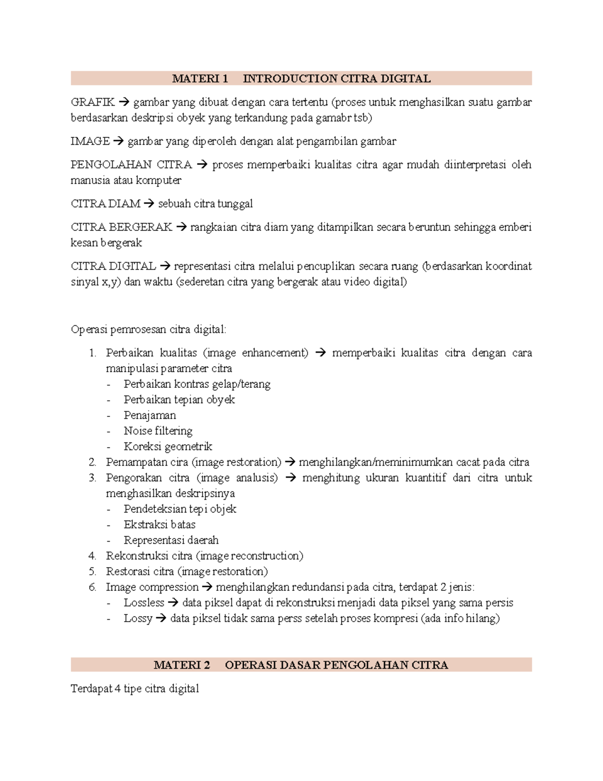 Catatan Materi 1sd6 - MATERI 1 INTRODUCTION CITRA DIGITAL GRAFIK gambar ...