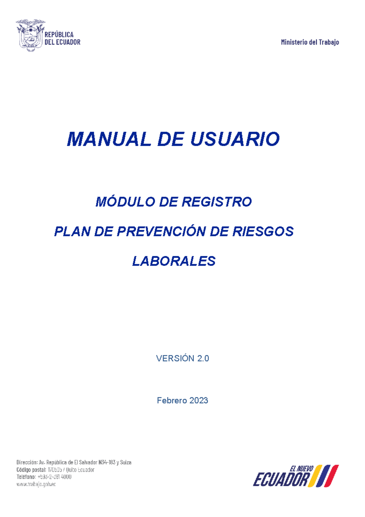 Manual DE Aprobaci N DE PLAN DE Prevenci N DE Riesgos Laborales - MANUAL DE USUARIO MÓDULO DE ...