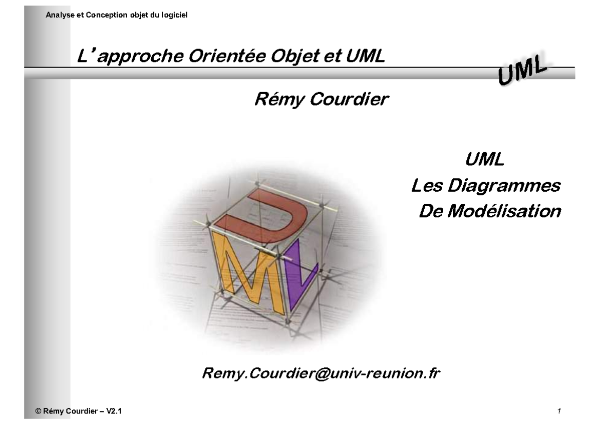 3 cours OMT-UML - formation - Analyse et Conception objet du logiciel ...