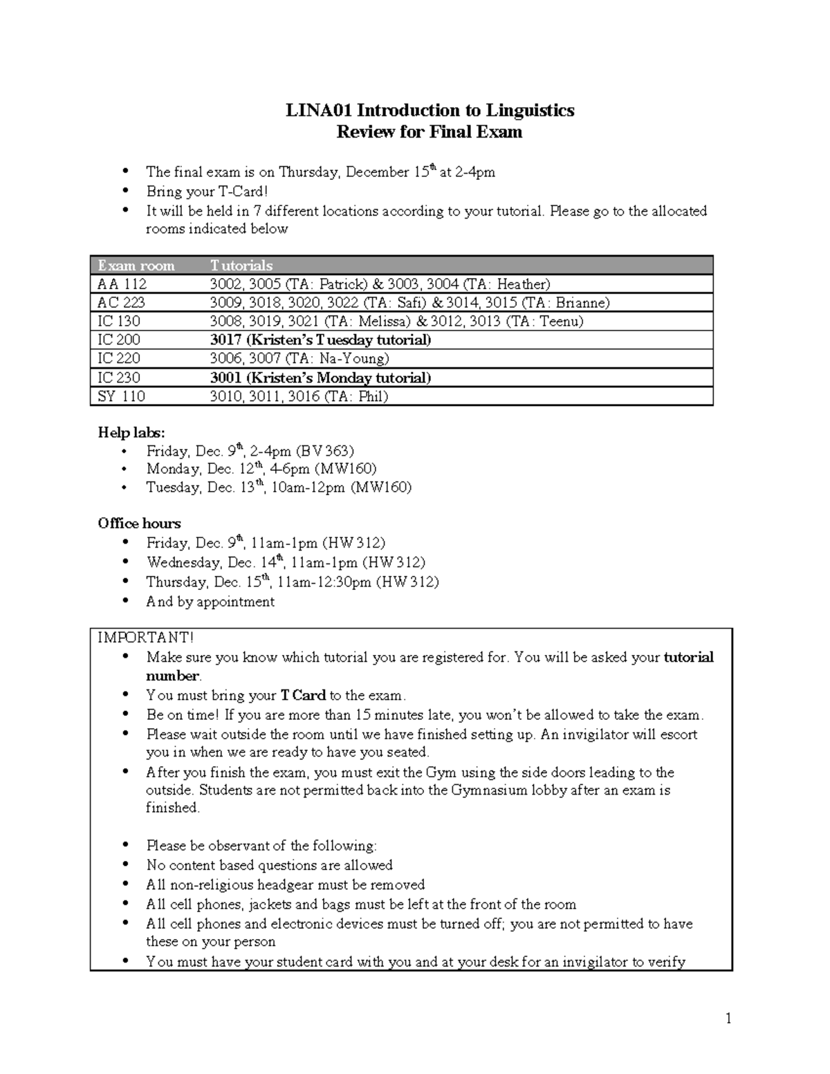 Final 16 April 2016, questions and answers - LINA01 Introduction to ...