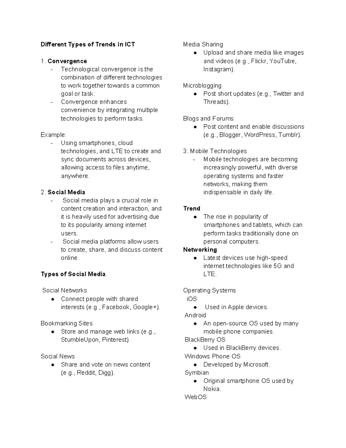 Different Trends in ICT - Different Types of Trends in ICT Convergence ...