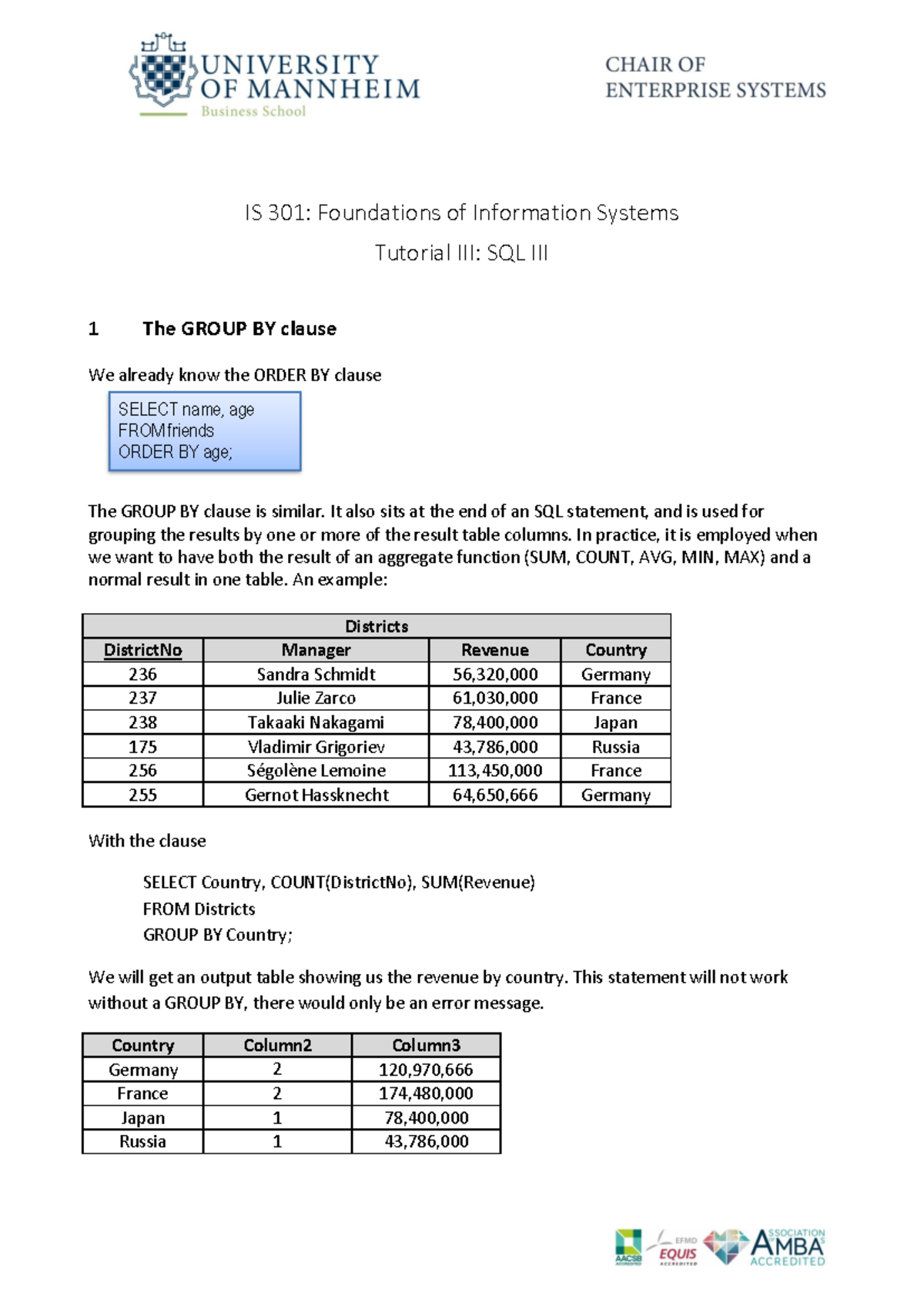 IS 301 Tutorial Sheet 3 - FSS 24/25 - IS 301: Foundations of ...