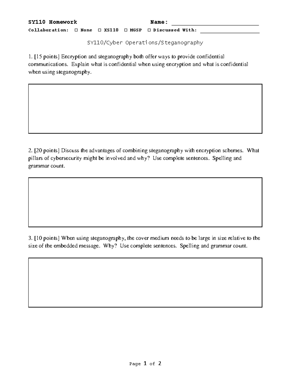 Intro to Cyber Stenography HW - SY110 Homework Name ...