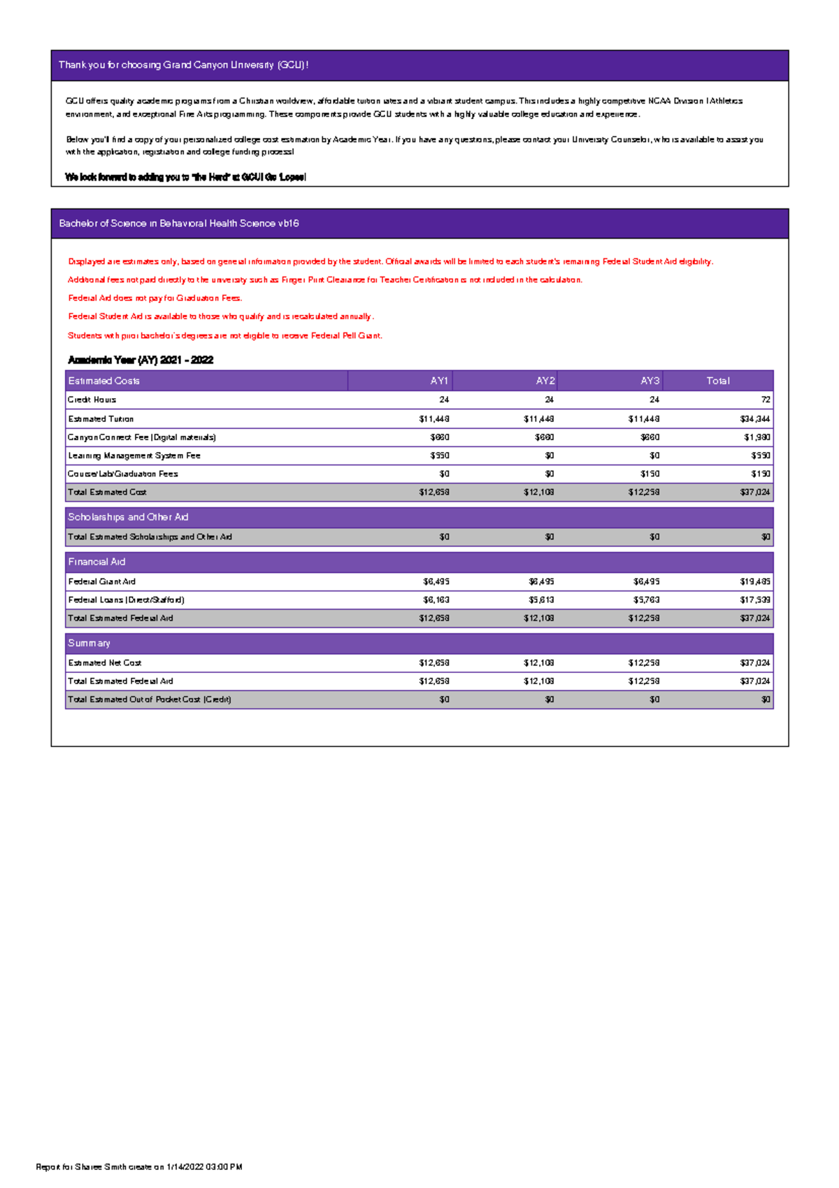 Bachelor of Science in Behavioral Health Science vb16-2022011 4-150030 ...