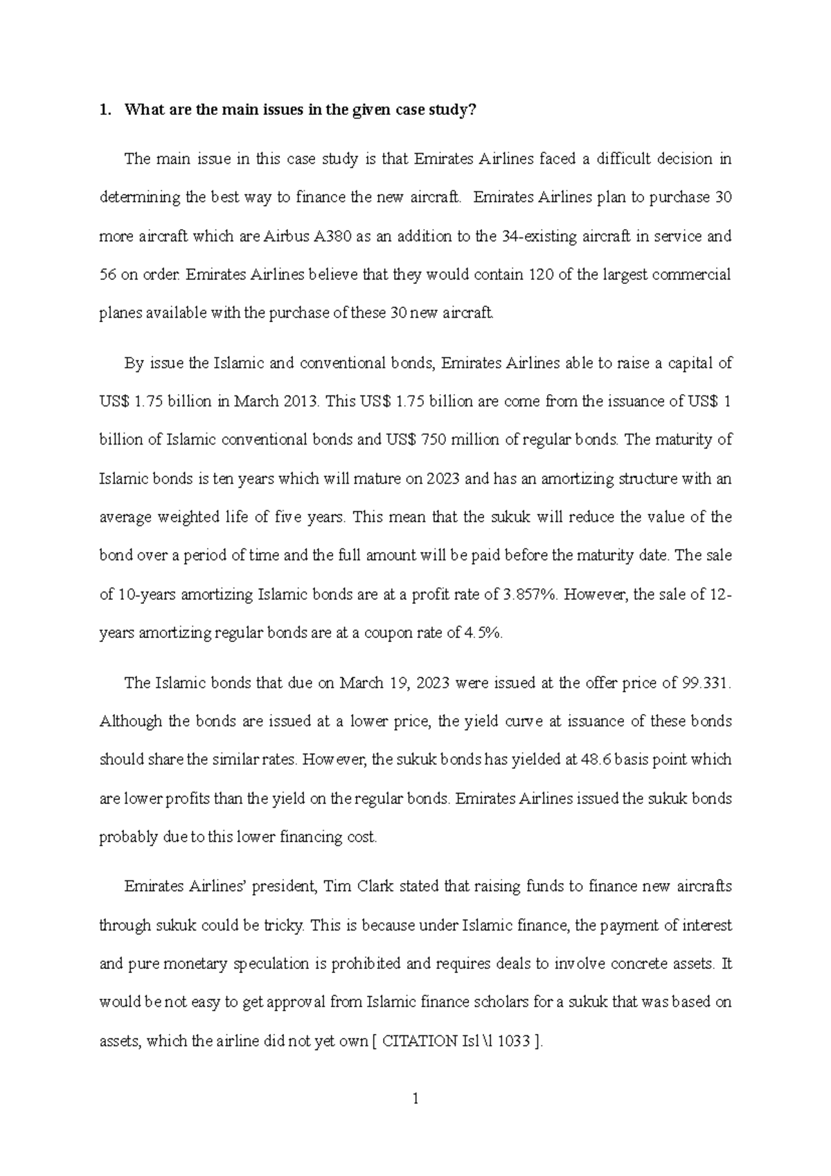 455521314 Fmi Case Study 1 What Are The Main Issues In The Given