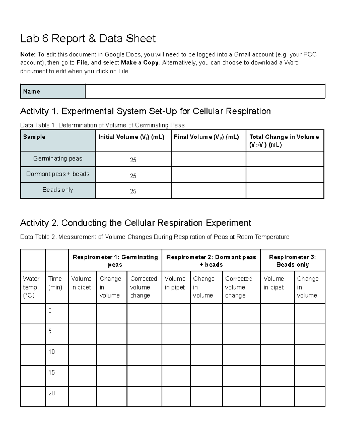 Lab 6 Report and Datasheet - Lab 6 Report & Data Sheet Note: To edit ...