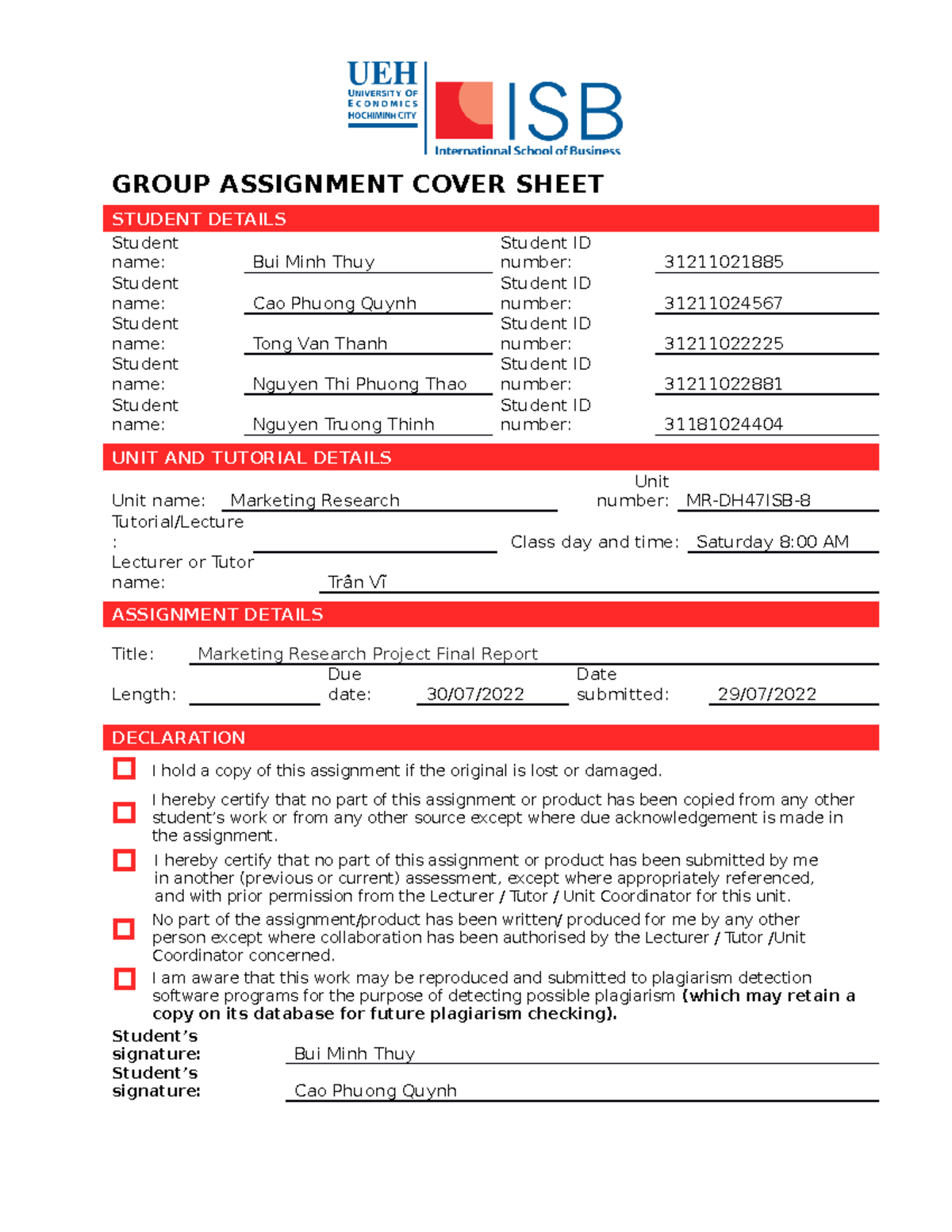 MR8 Group 5 Research Proposal Final Project - GROUP ASSIGNMENT COVER ...