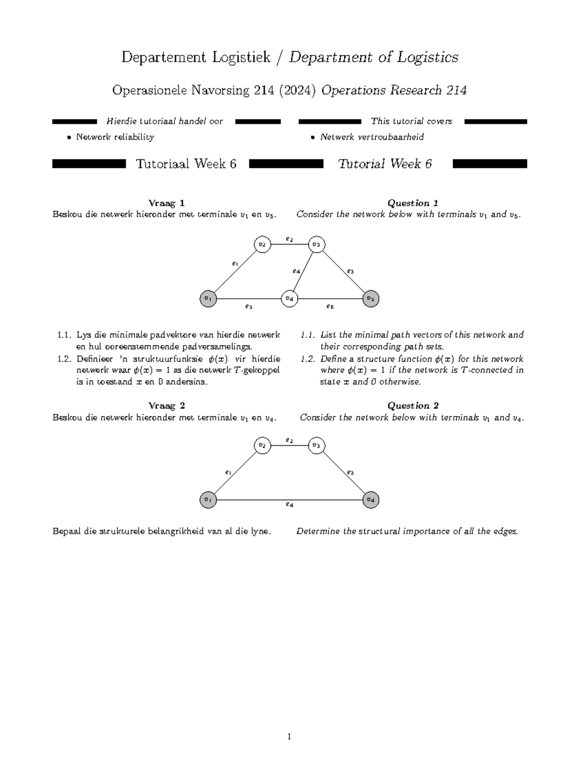 2024 OR214 Tut06 - tut - Departement Logistiek / Department of ...
