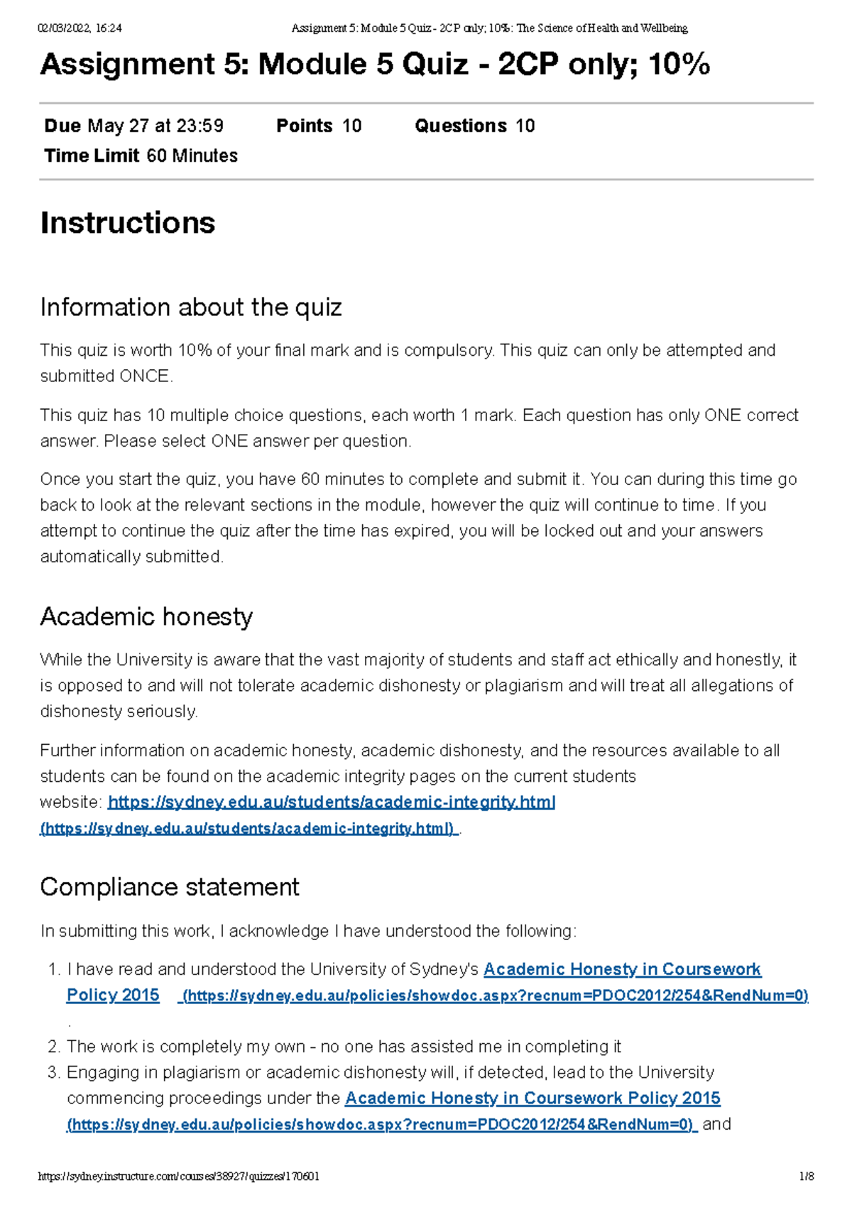 olet1611 multiple choices answers - Assignment 5: Module 5 Quiz - 2CP ...