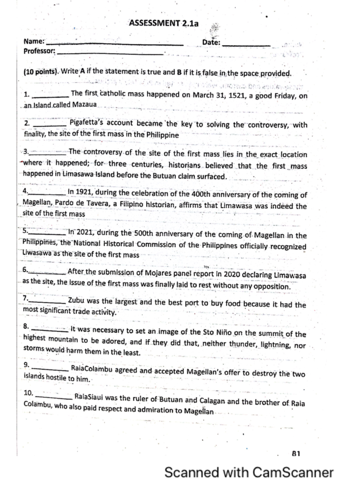 PURCOM_QUIZ_4_1 - BS in Civil Engineering - Studocu